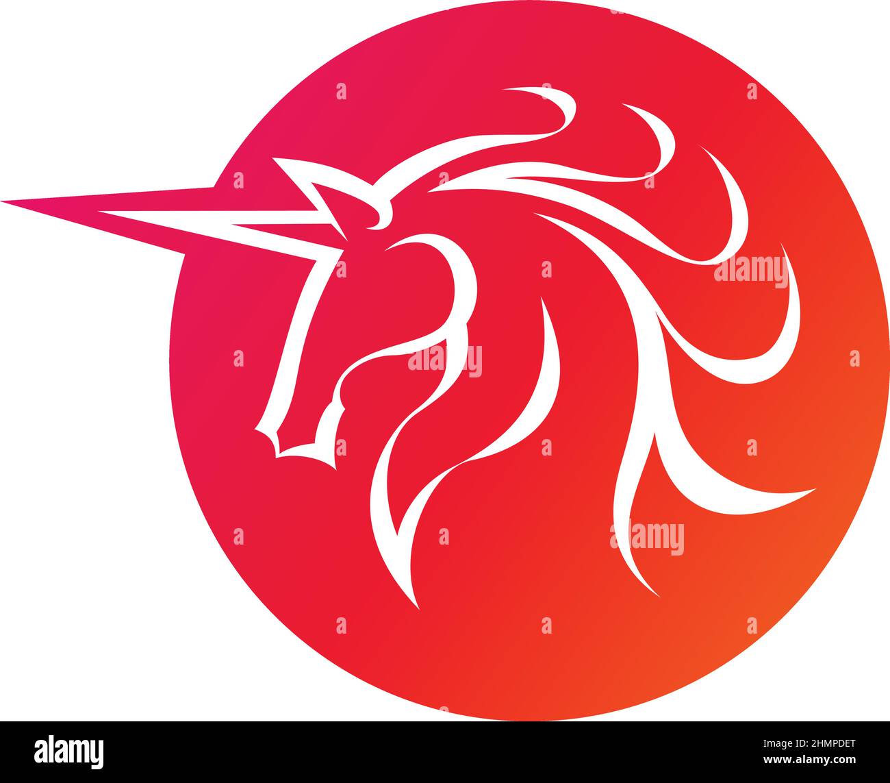 Magical unicorn logo Stock Vector Images - Alamy