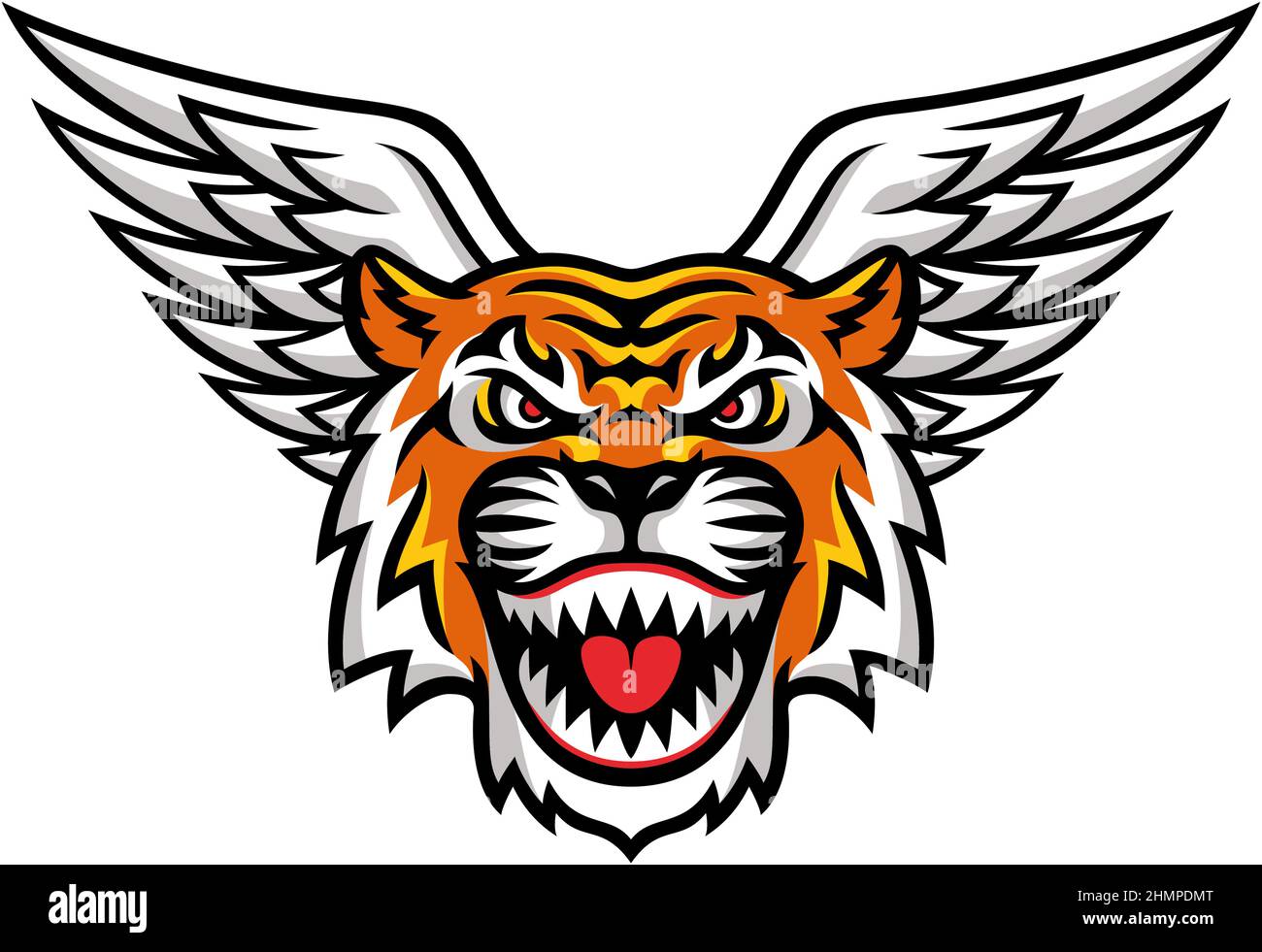 Tiger head tail plane Stock Vector Images - Alamy