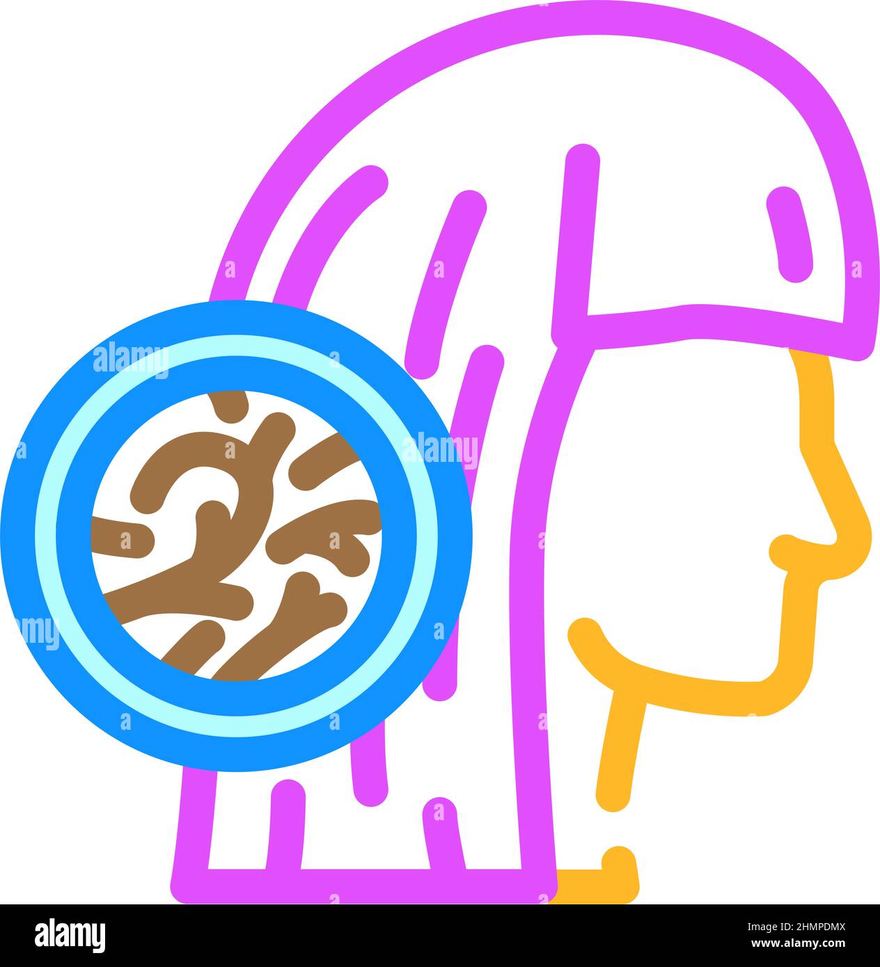 split ends color icon vector illustration Stock Vector Image & Art - Alamy