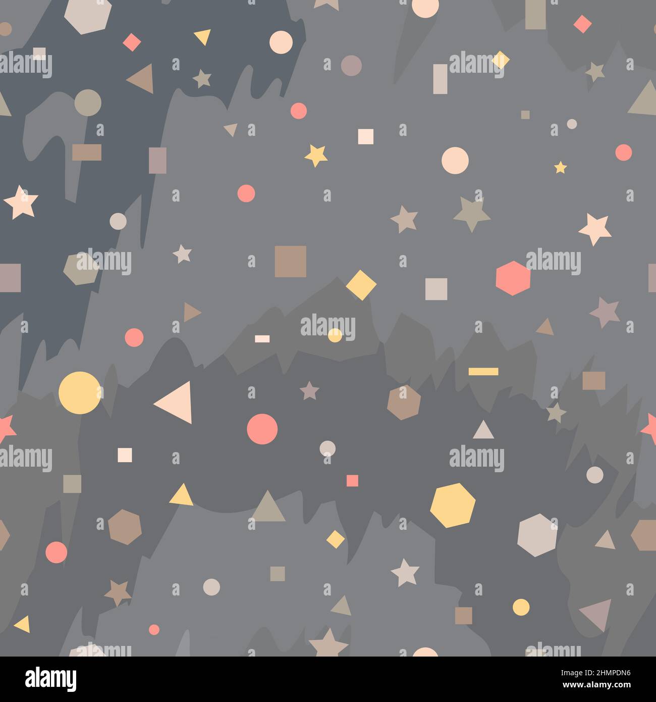 Seamless geometric abstract vector pattern design of triangles, squares ...