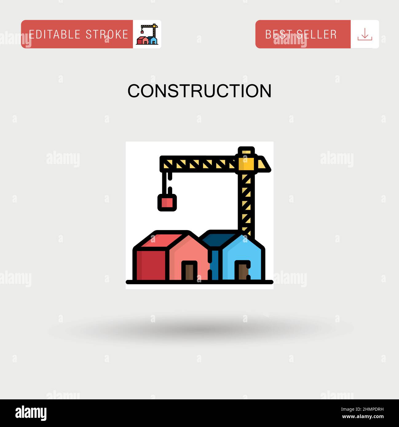 Foreman worker construction concrete Stock Vector Images - Alamy