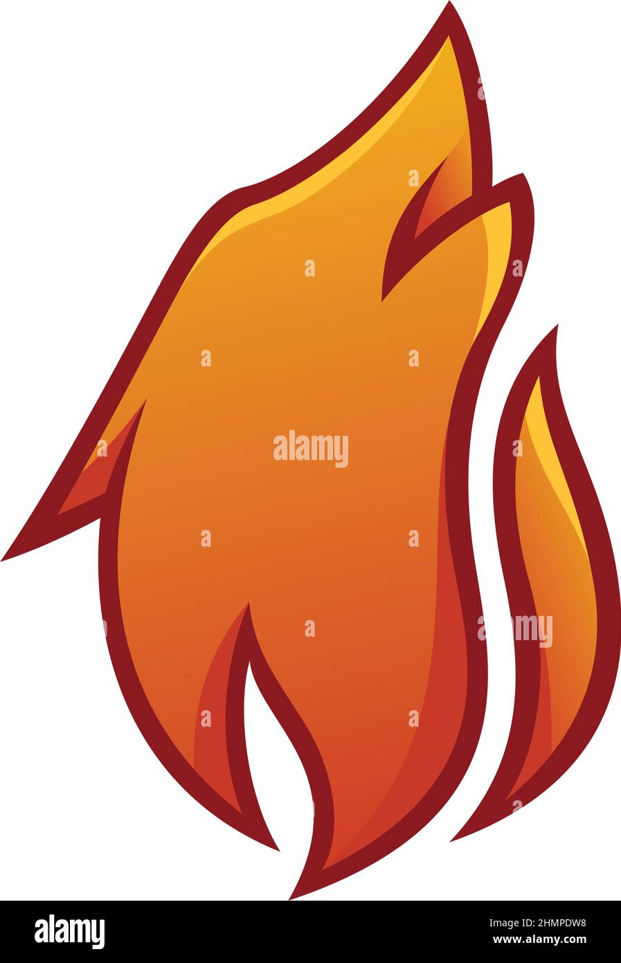 Head of Howling Wolf Shaped As A Flame Stock Vector Image & Art - Alamy