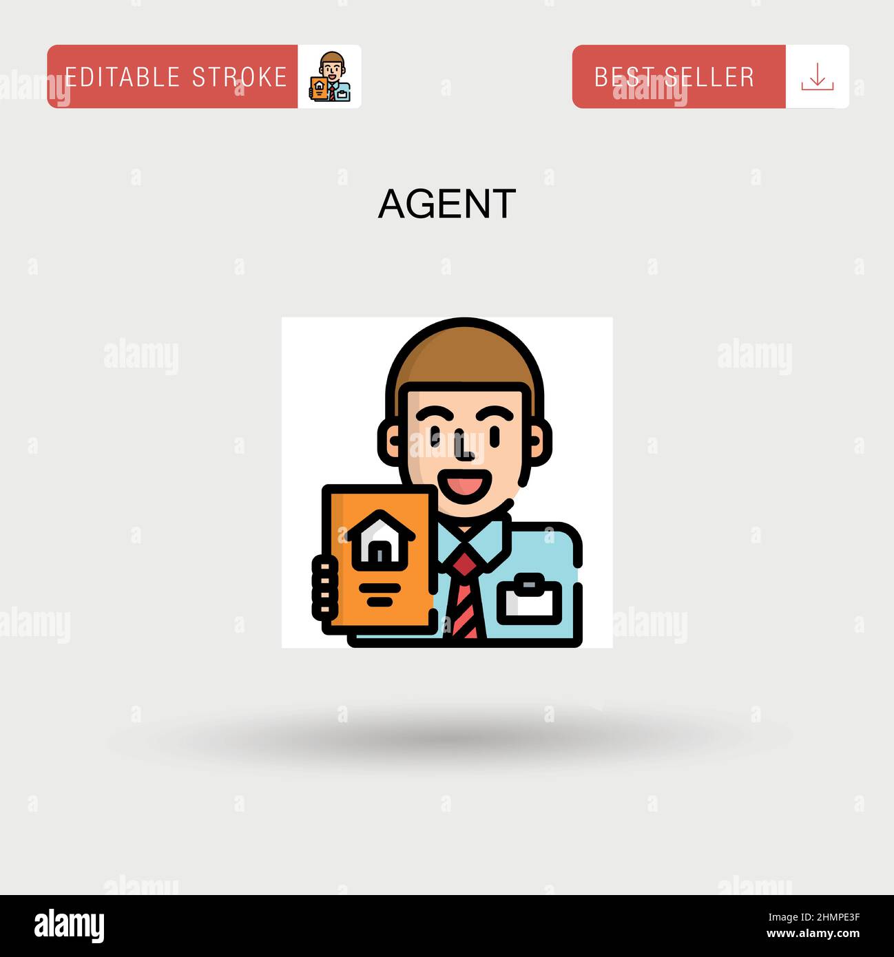 Female real estate agent Stock Vector Images - Alamy