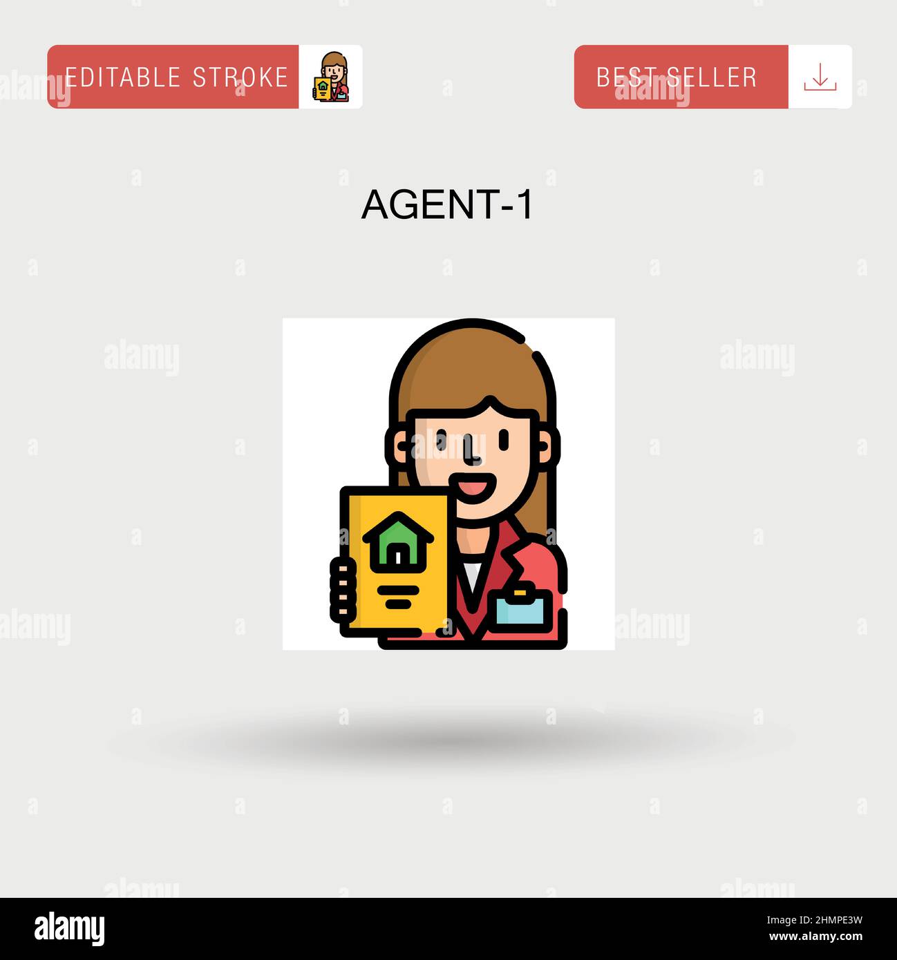 Employee agent Stock Vector Images - Alamy