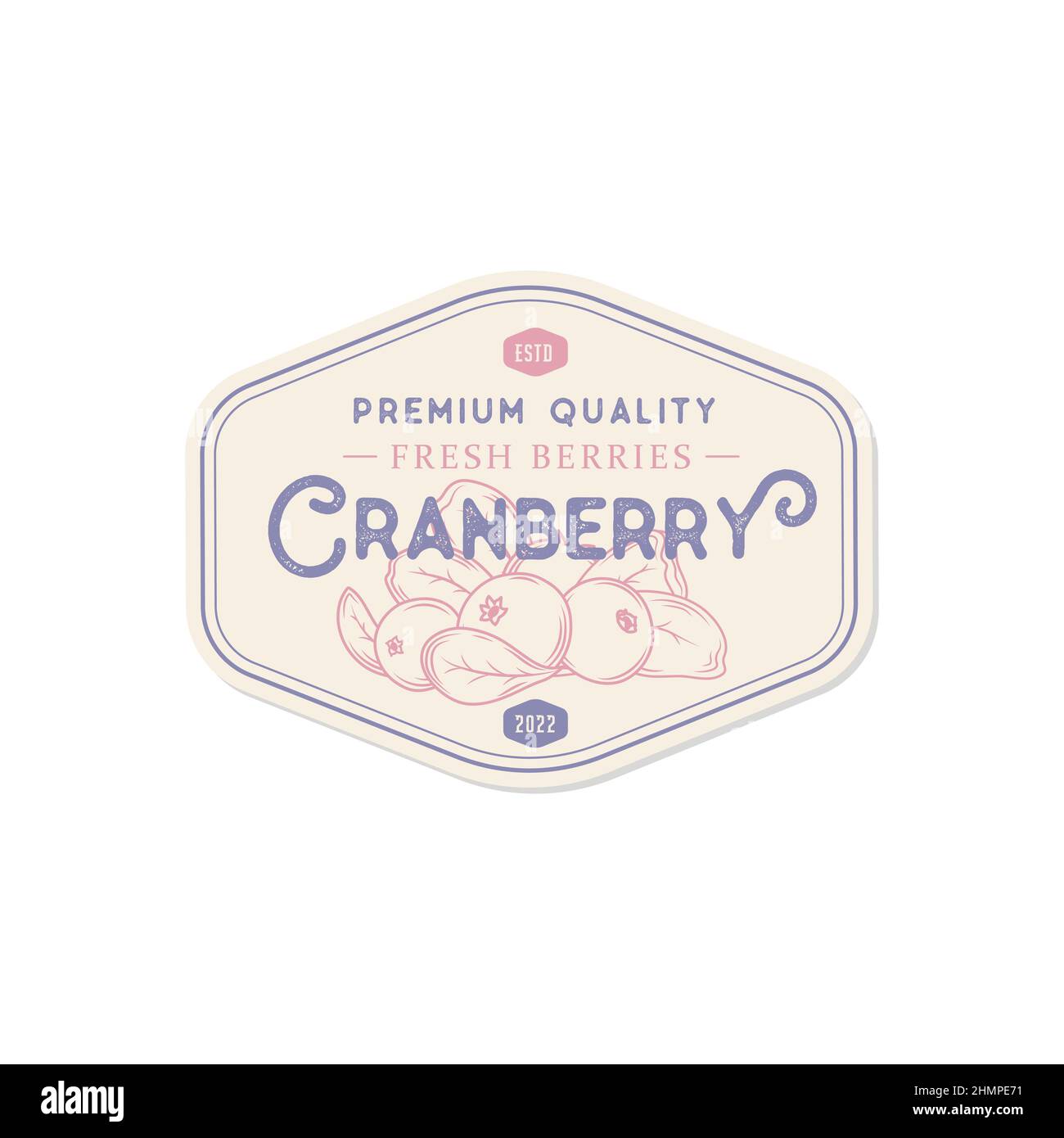 Cranberry Frame Badge or Logo Template Stock Vector Image & Art - Alamy