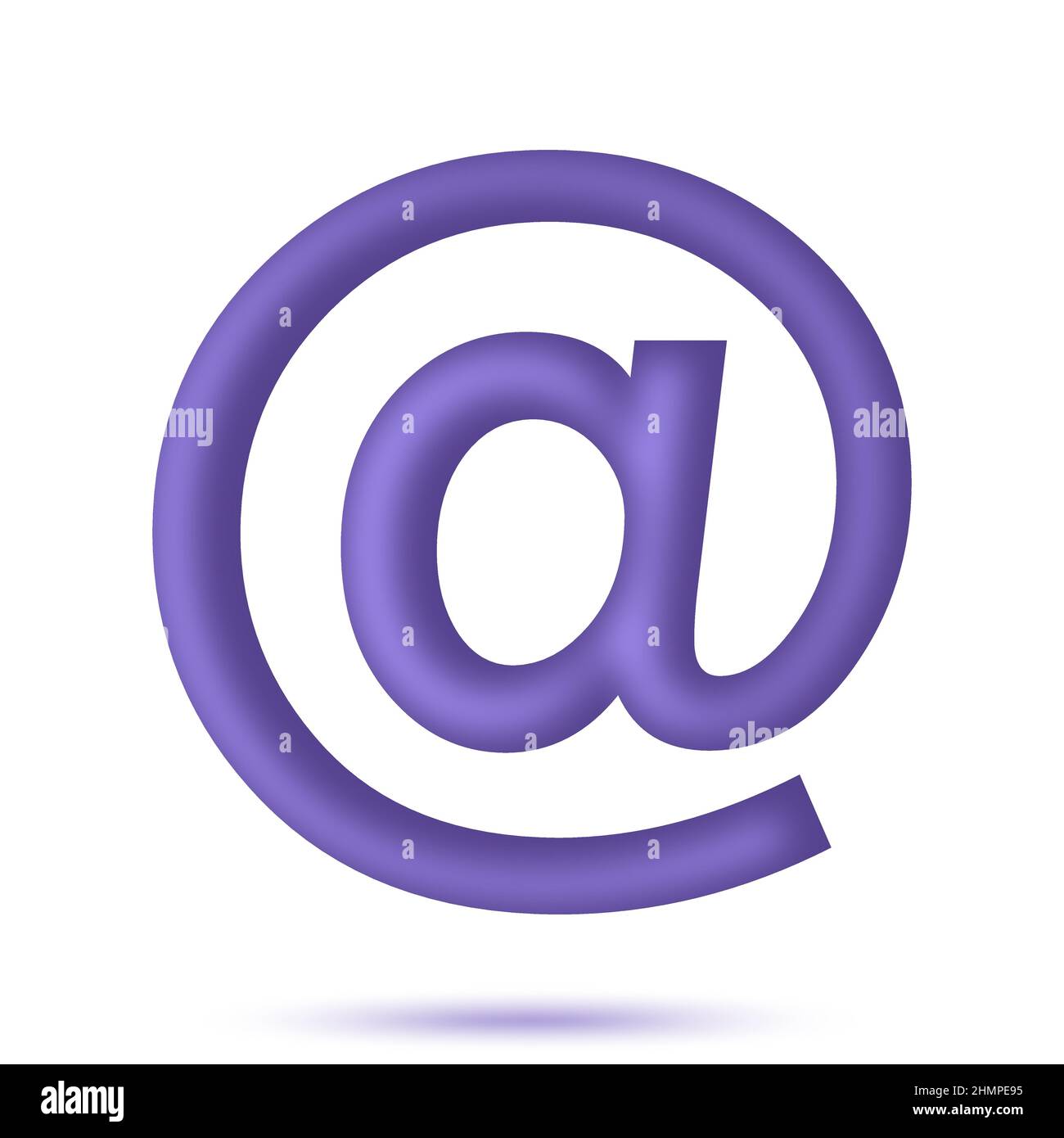 3d email icon. Vector illustration isolated on white background Stock ...