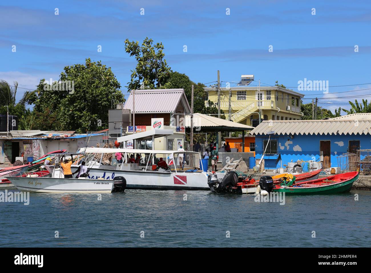 Boatyard, Gros Islet, Saint Lucia, Windward Islands, Lesser Antilles ...