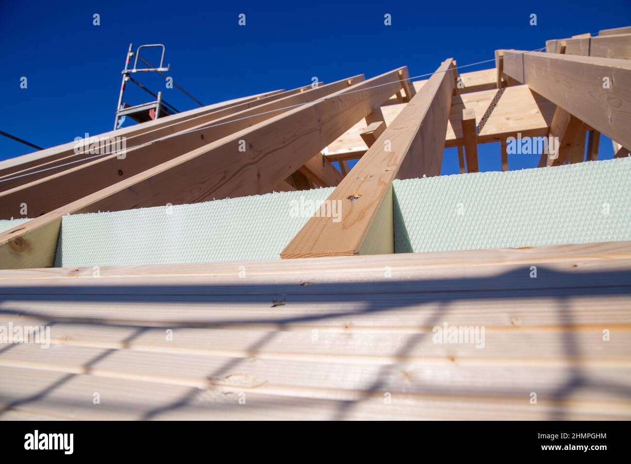 Roof construction on a residential house Stock Photo - Alamy
