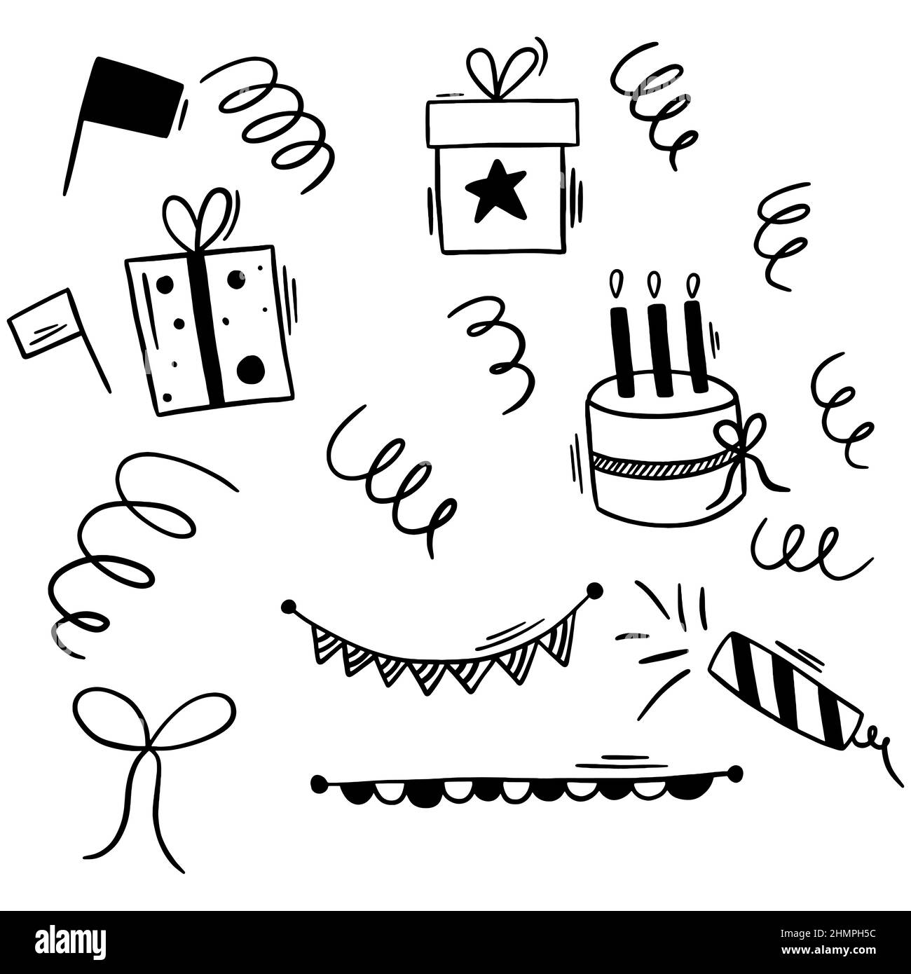 Happy Birthday Doodle Art Easy