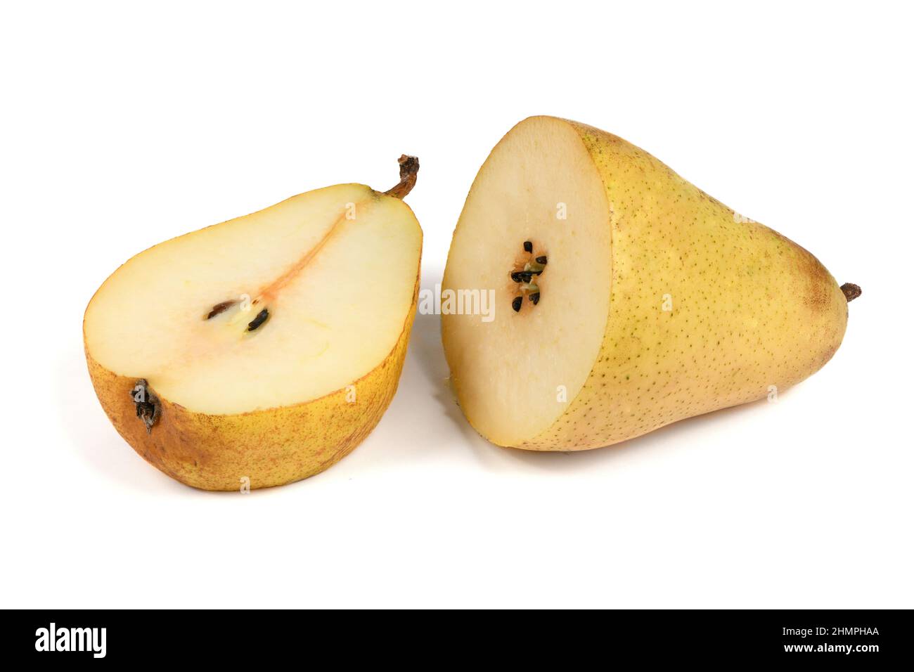 Pears isolated on white background. Pears macro studio photo. High ...