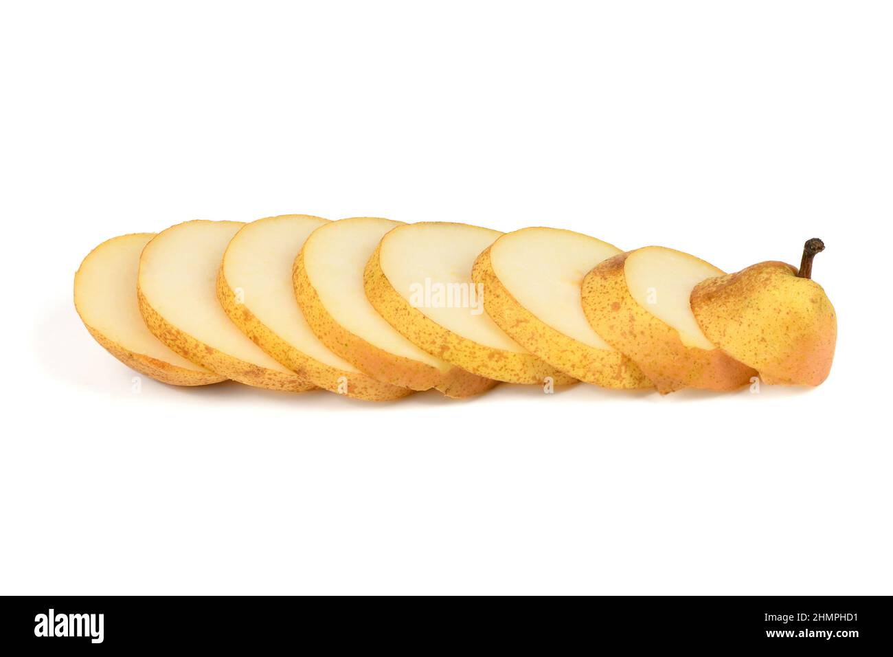 Pears isolated on white background. Pears macro studio photo. High ...