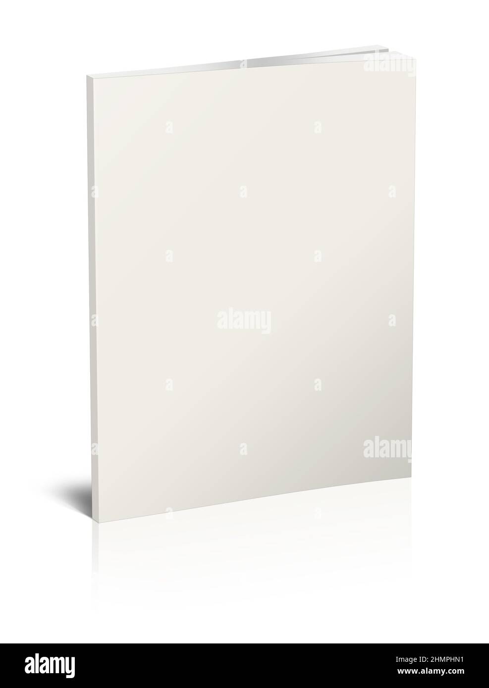 Paperback books blank white template for presentation layouts and ...