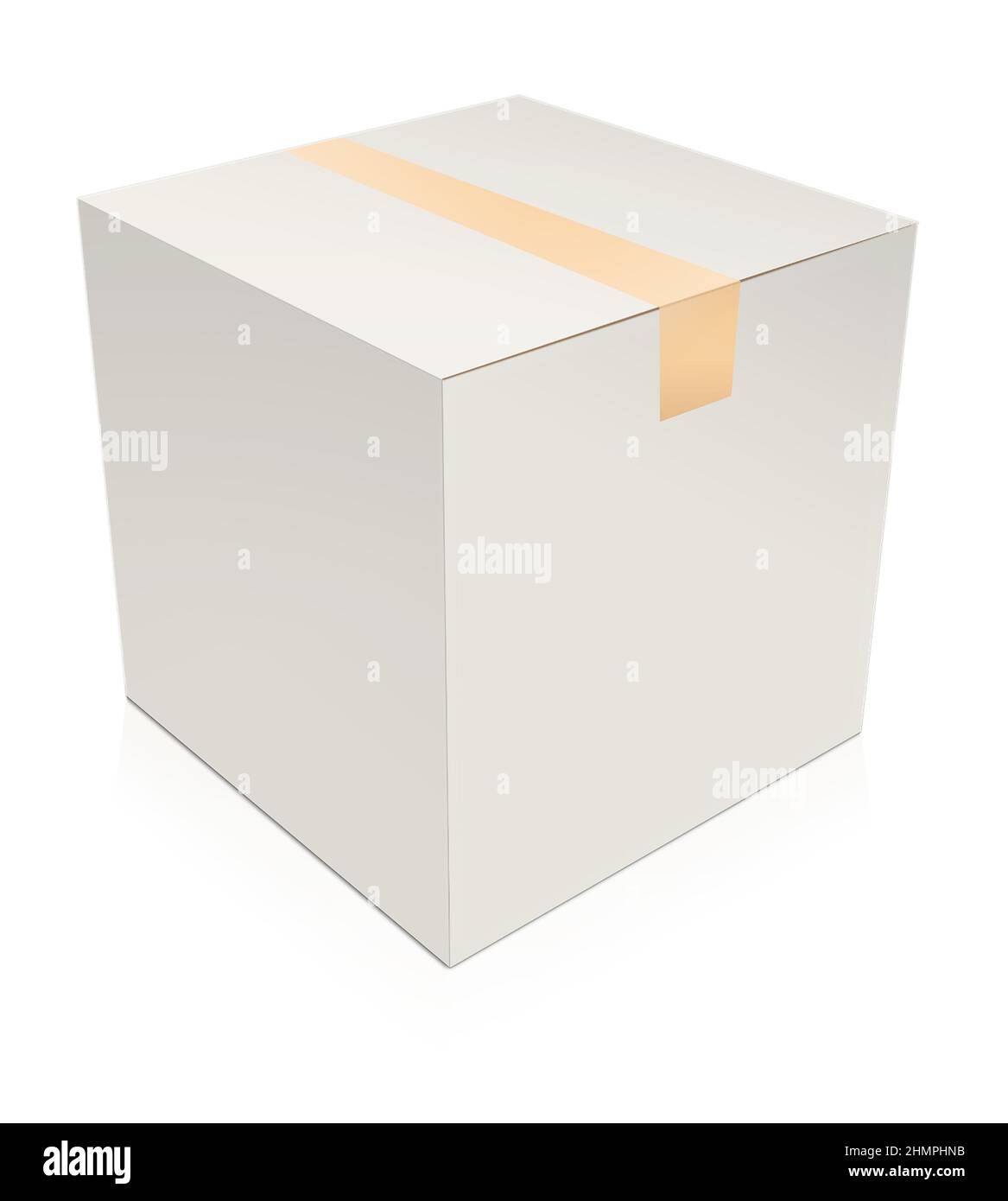 Shipping Box blank white template for presentation layouts and design ...