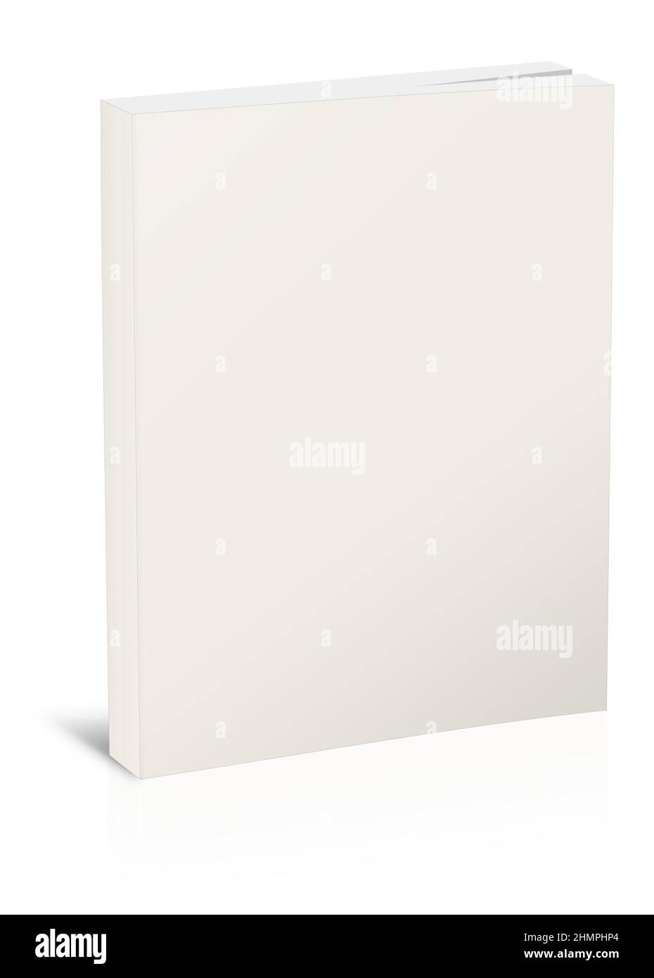 Paperback books blank white template for presentation layouts and ...