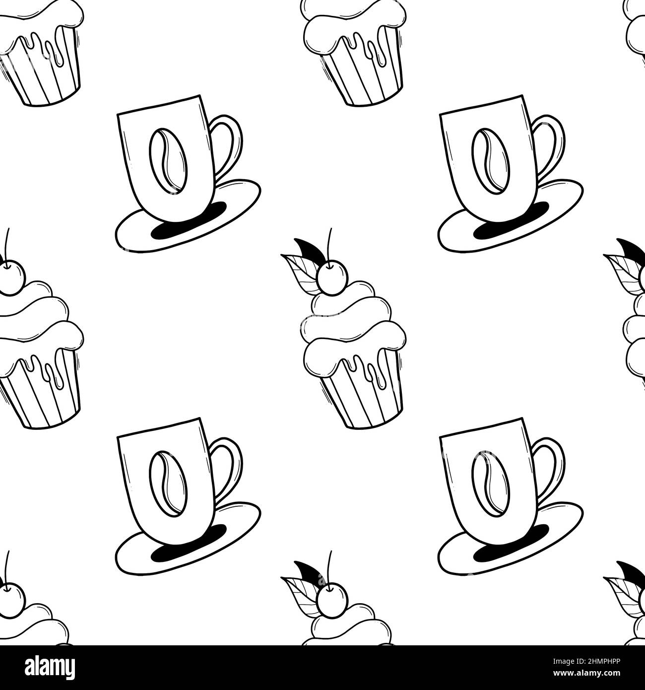 Seamless pattern strawberry ice Cut Out Stock Images & Pictures - Alamy