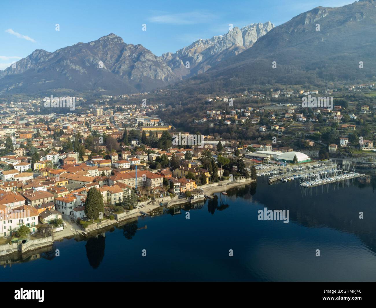 Mandello del Lario on shores of Lake Como, Lombardy, Italy Stock Photo ...