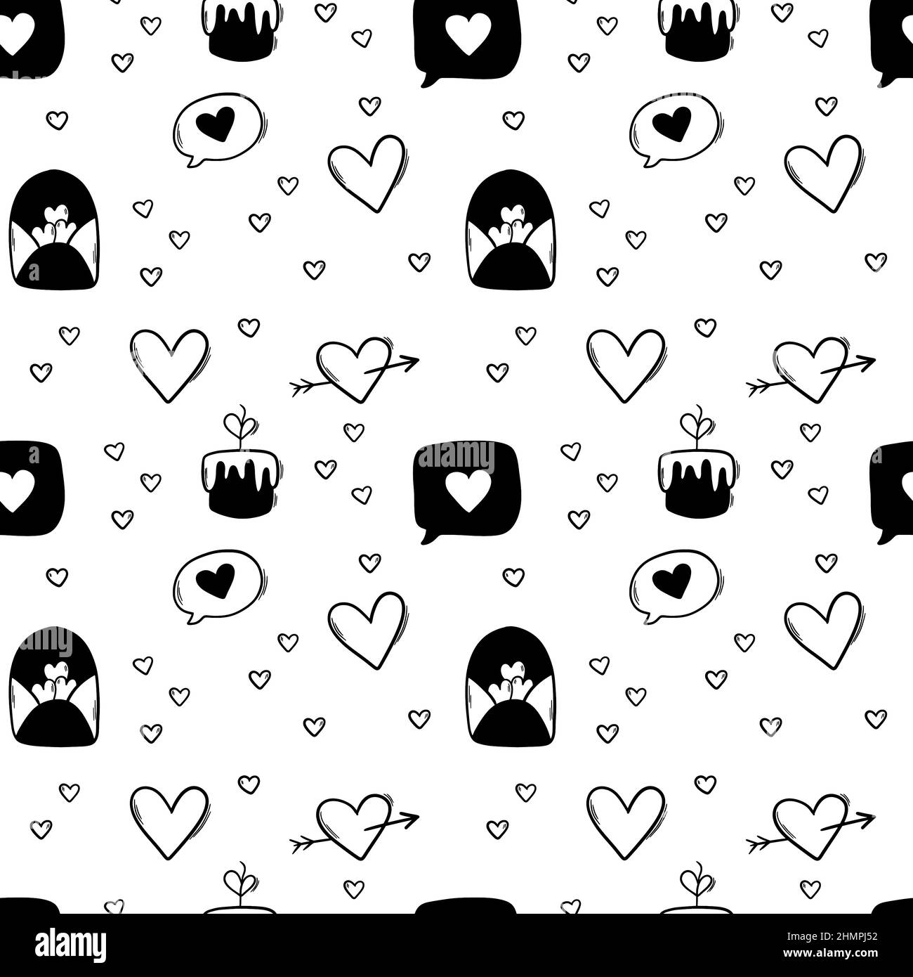 Mouth talking pattern Black and White Stock Photos & Images - Alamy
