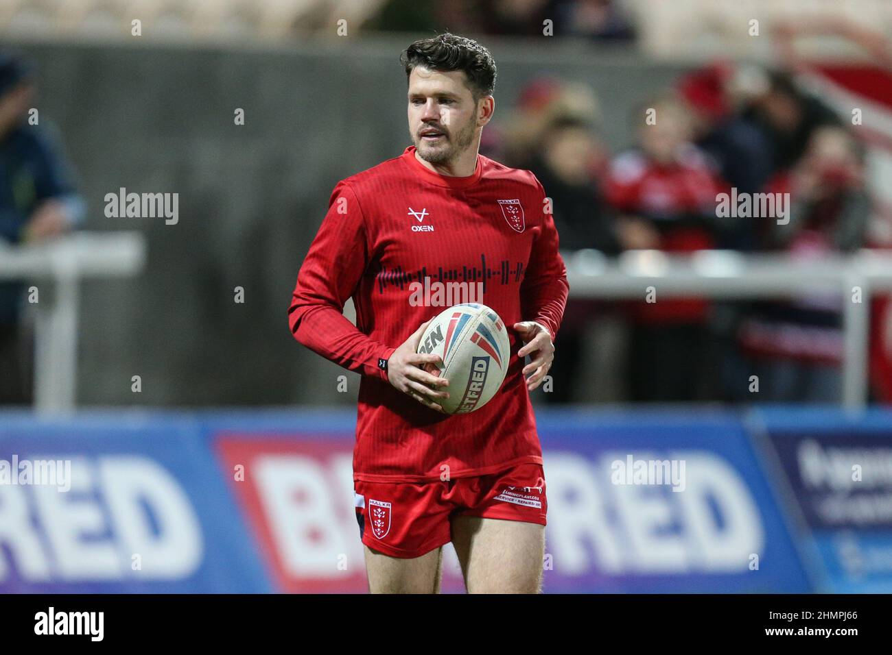 Lachlan Coote #1 of Hull KR during pre-game warm up Stock Photo - Alamy