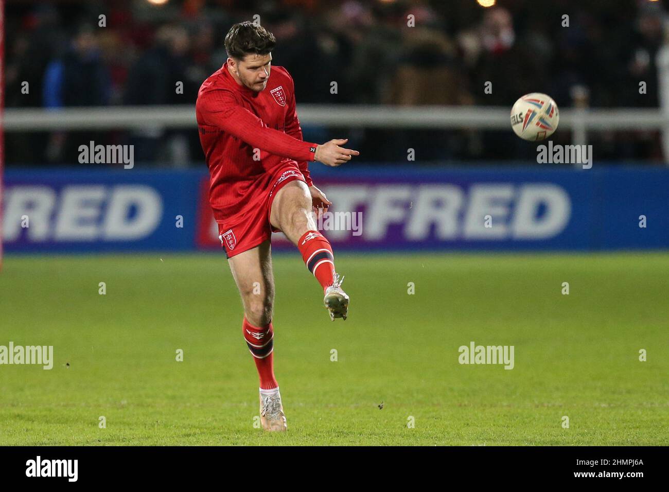 Lachlan Coote #1 of Hull KR during pre-game warm up Stock Photo - Alamy