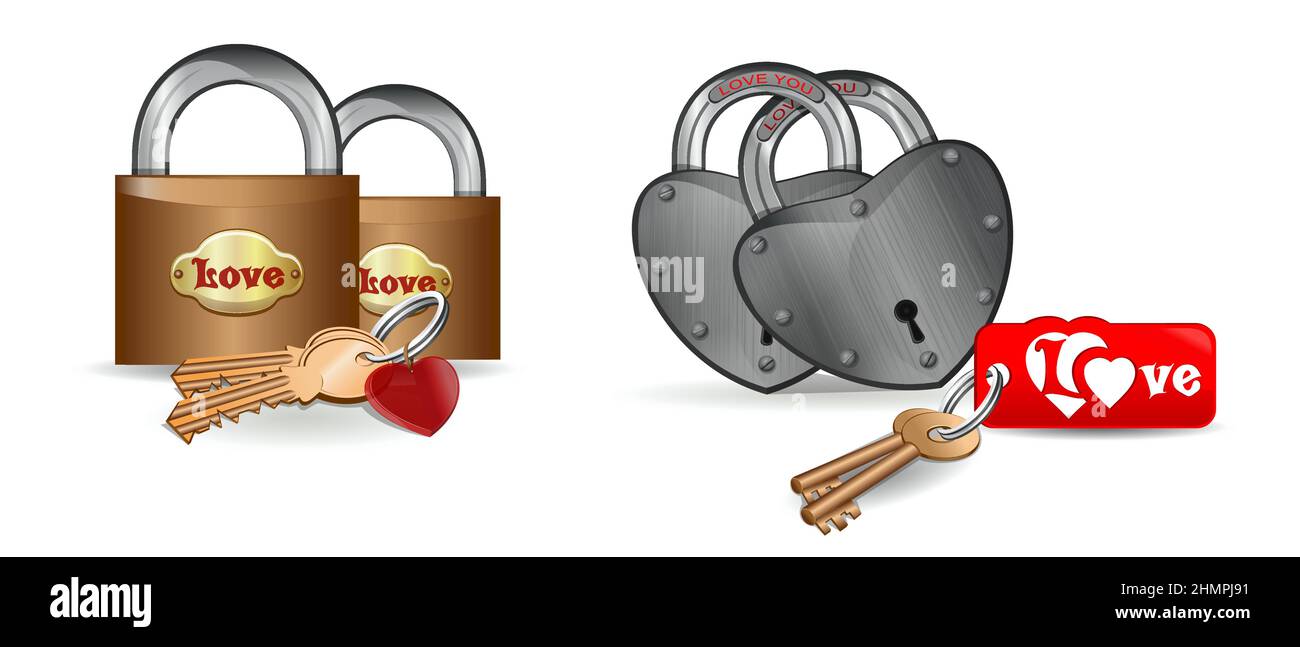 Couple lock Cut Out Stock Images & Pictures - Alamy