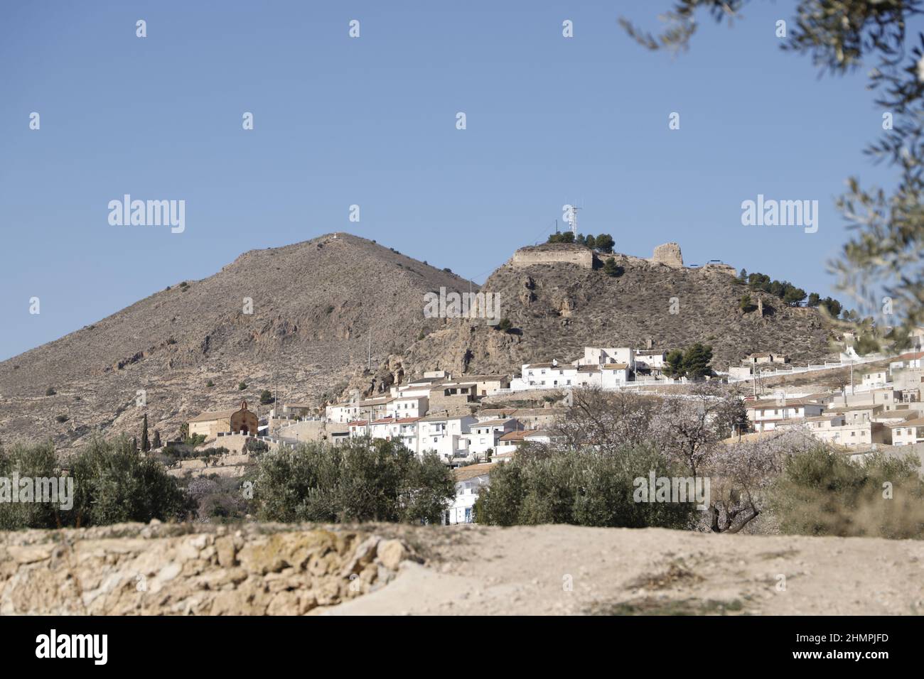 Streets old and new in the village of Oria, Spain Stock Photo - Alamy