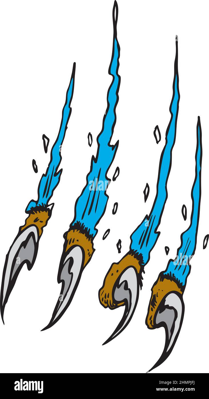 Claws Ripping Vector Illustration Stock Vector Image & Art - Alamy