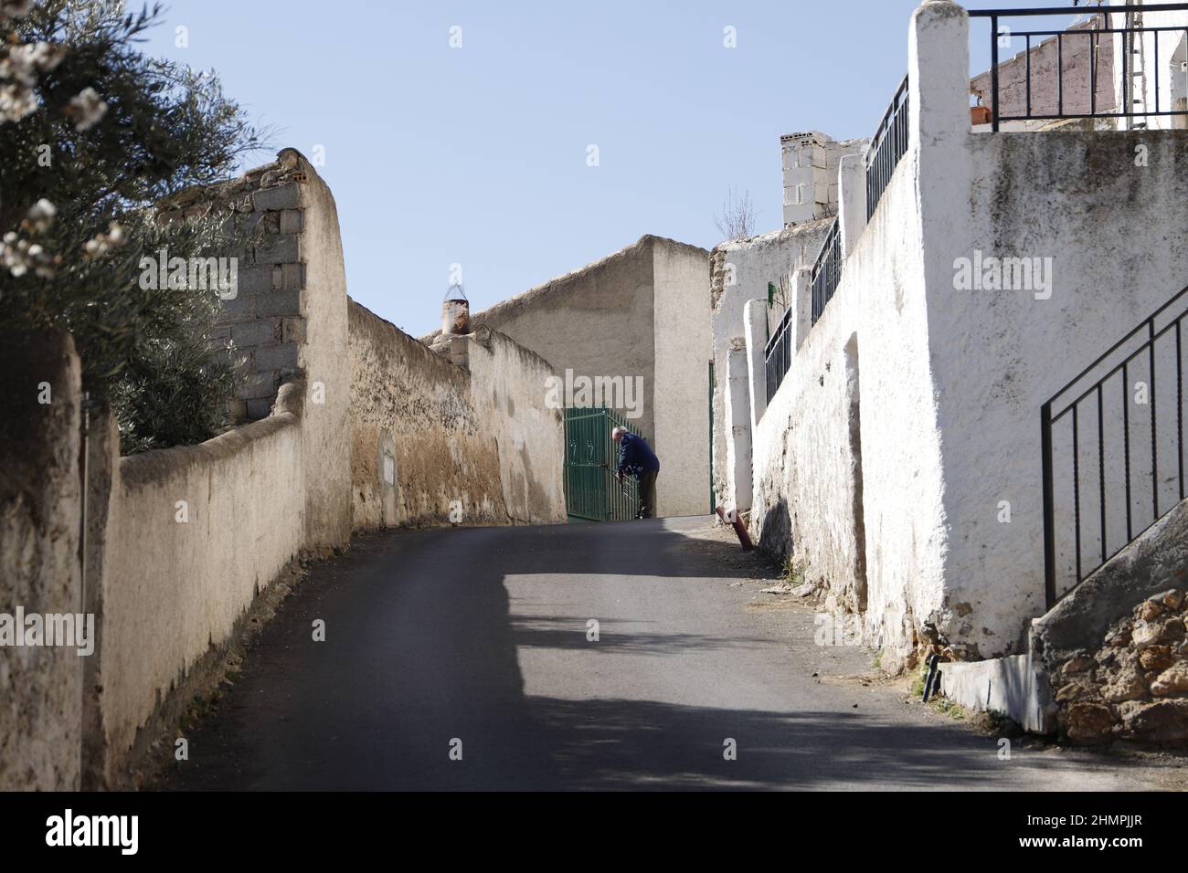 Streets old and new in the village of Oria, Spain Stock Photo - Alamy