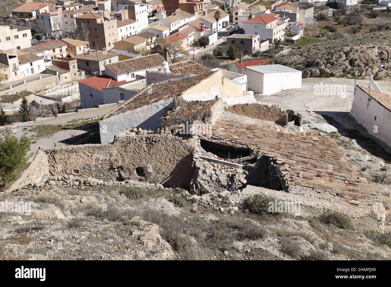 Streets old and new in the village of Oria, Spain Stock Photo - Alamy