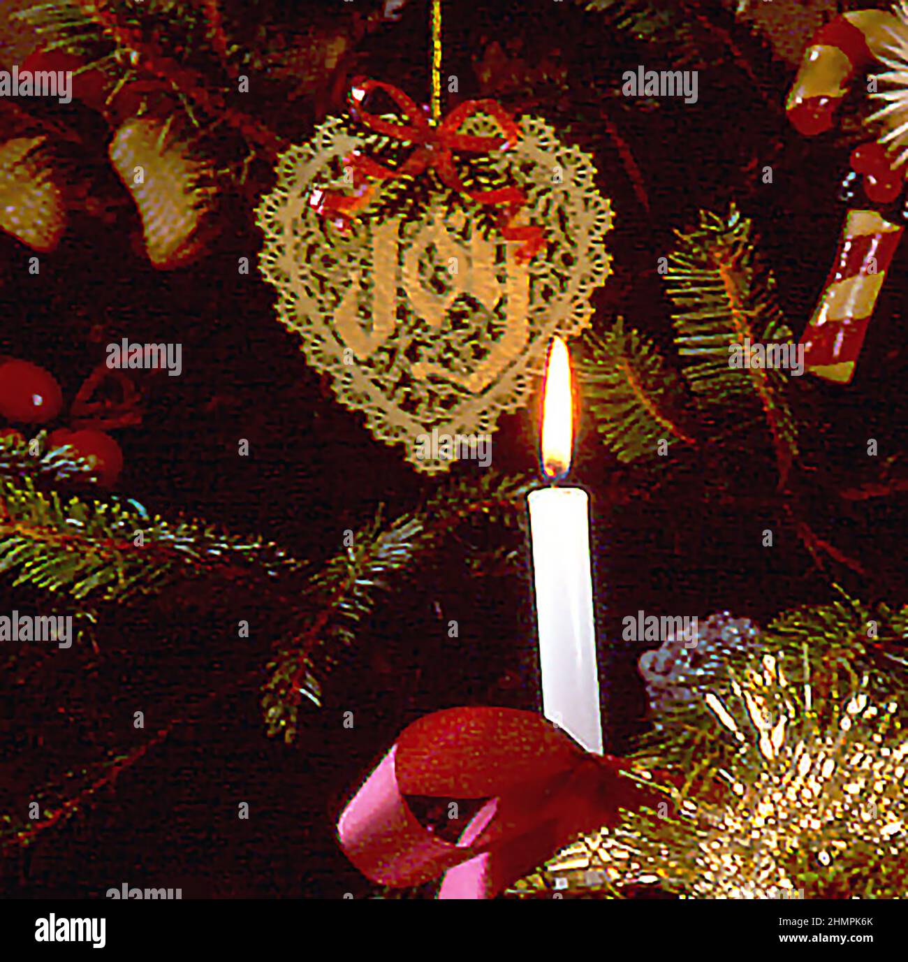 Christmas Tree Joy Stock Photo - Alamy