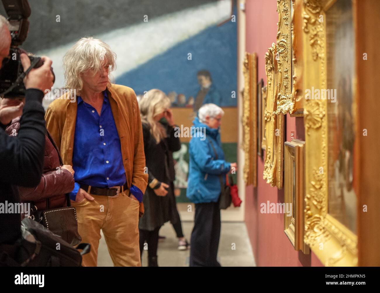 The Clew Bay Queen loading at Roonagh Pier in Mayo bringing cargo and ...
