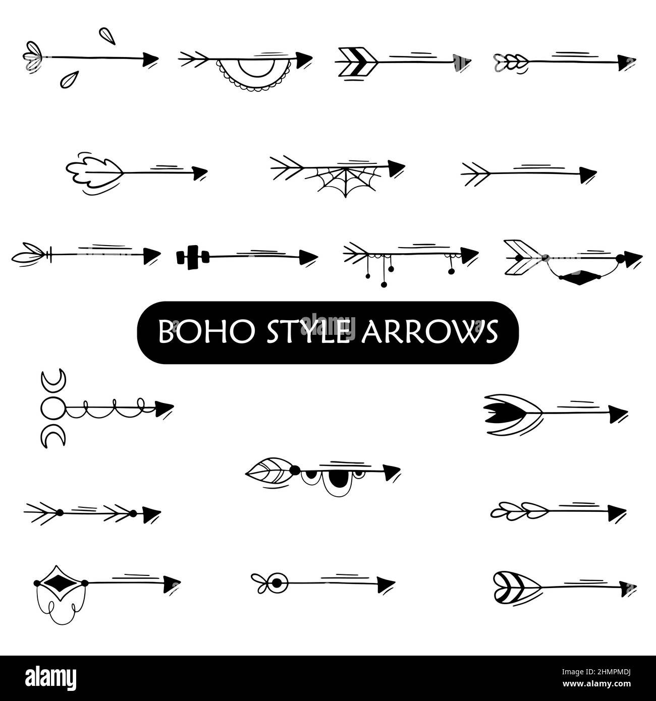 American indian bow and arrow Stock Vector Images - Alamy