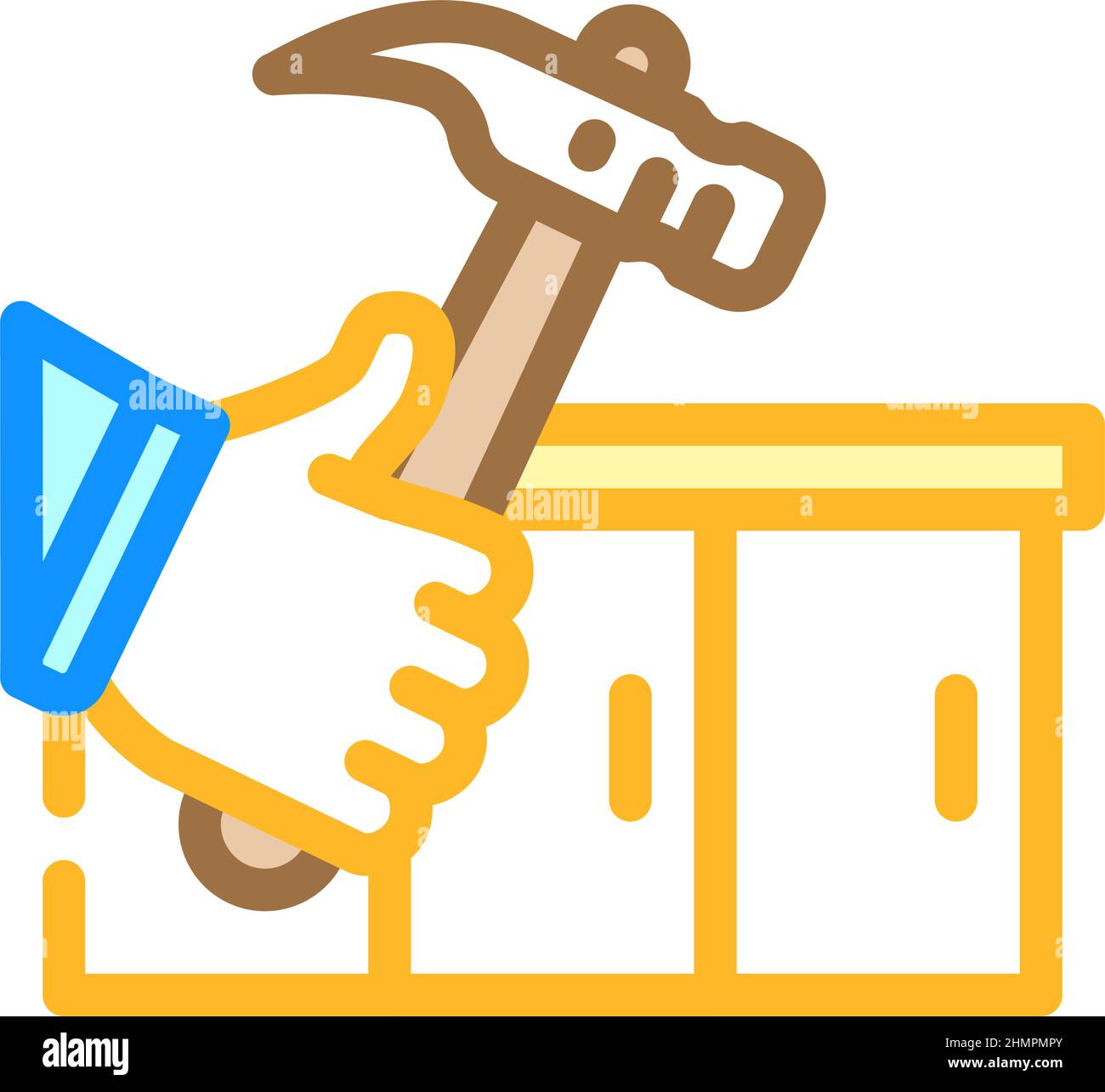 kitchen worktop repair color icon vector illustration Stock Vector ...