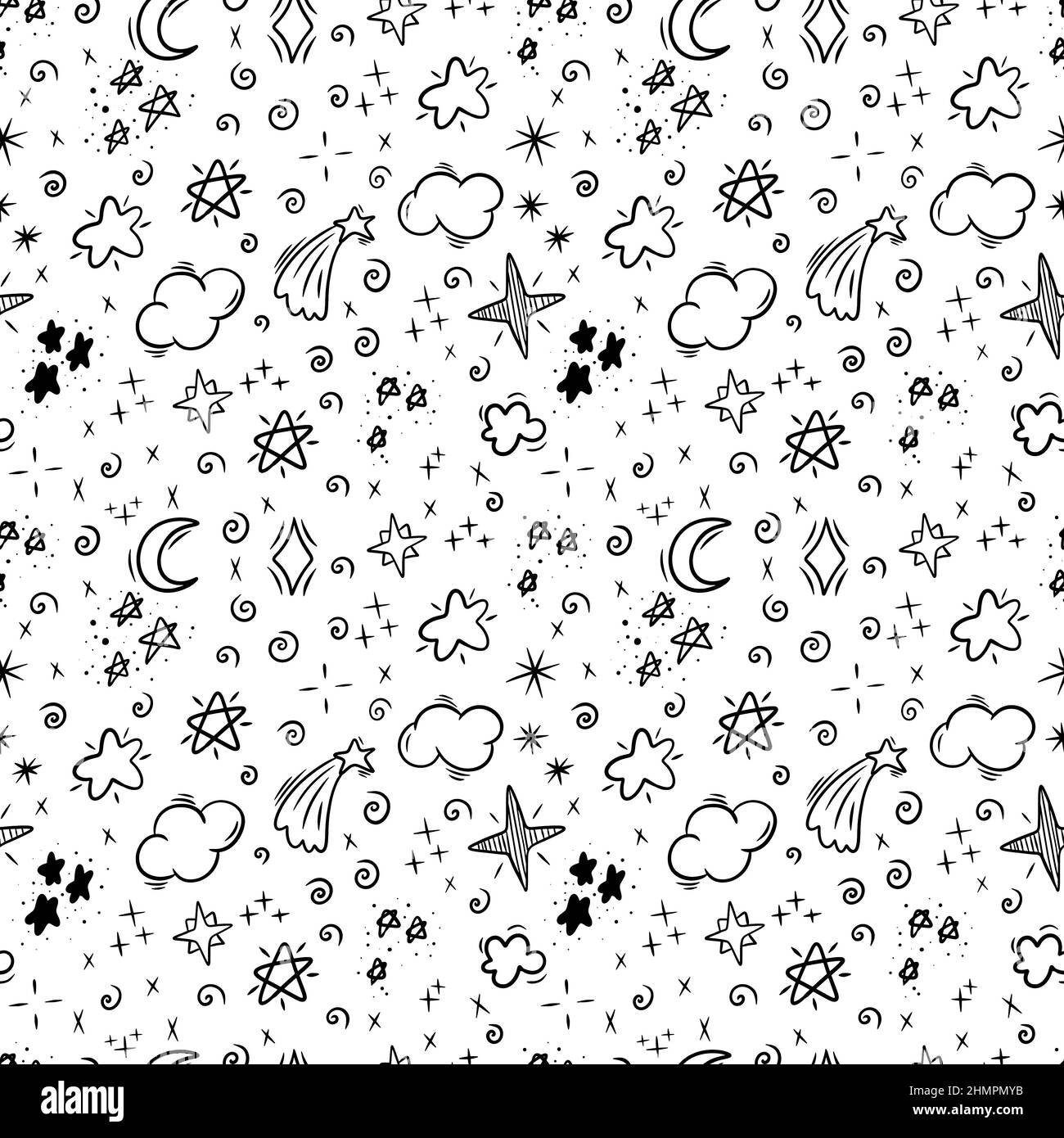 Child night sky stars Stock Vector Images - Alamy