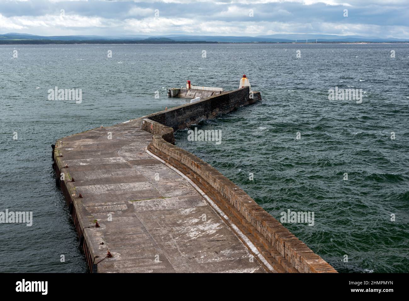 Burghead Pier, Moray Firth Stock Photo - Alamy