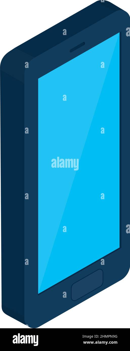 isometric smartphone icon on white background Stock Vector Image & Art ...