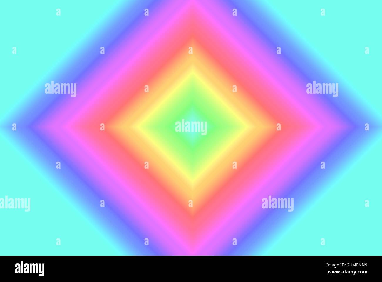 Neon gradient diamond frame hi-res stock photography and images - Alamy
