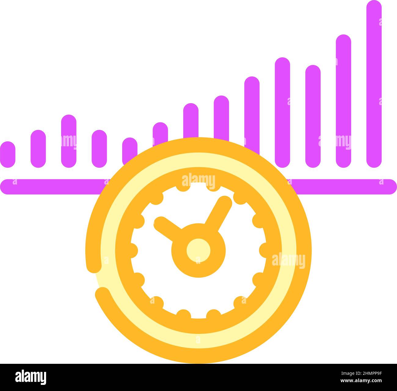 increase time color icon vector illustration Stock Vector Image & Art ...