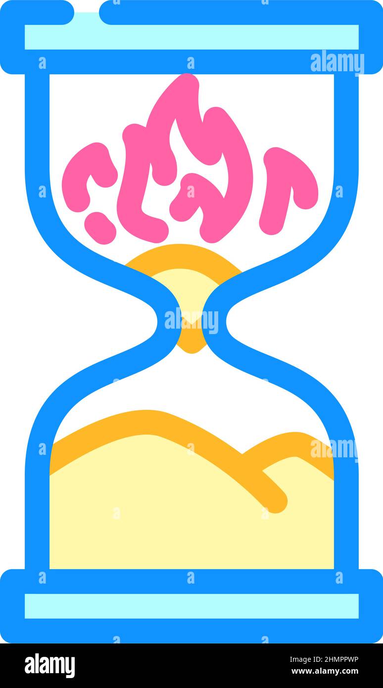 project deadline color icon vector illustration Stock Vector Image ...
