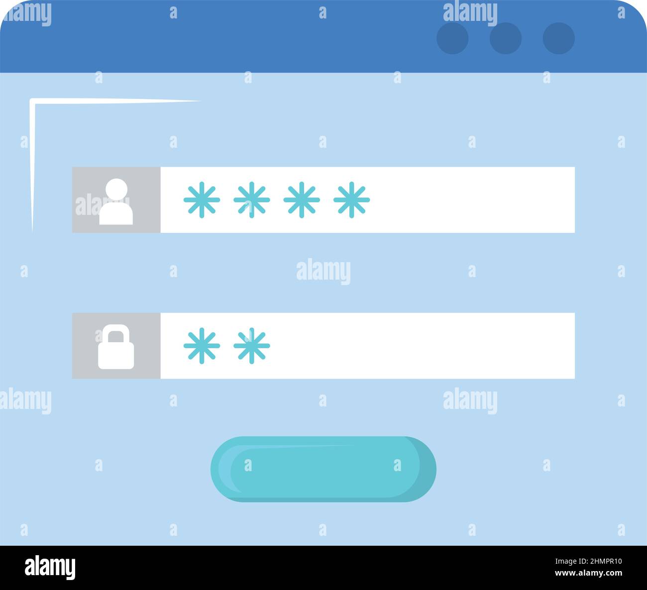 login password window on white background Stock Vector Image & Art - Alamy