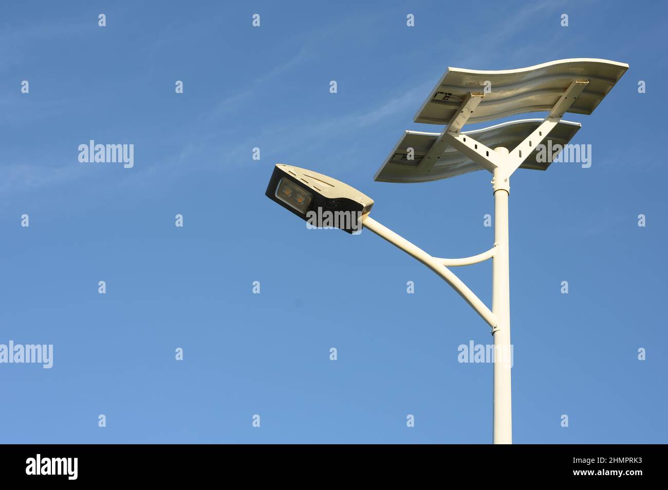 The photo of the solar panel was taken on an island in the Caribbean ...