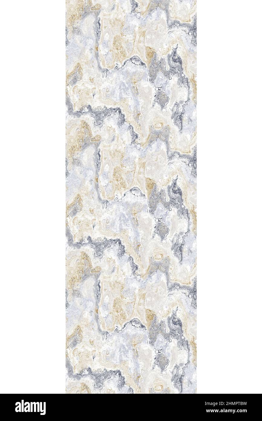 Grey tonal marbled seamless vertical border edge. Random stone rock ...