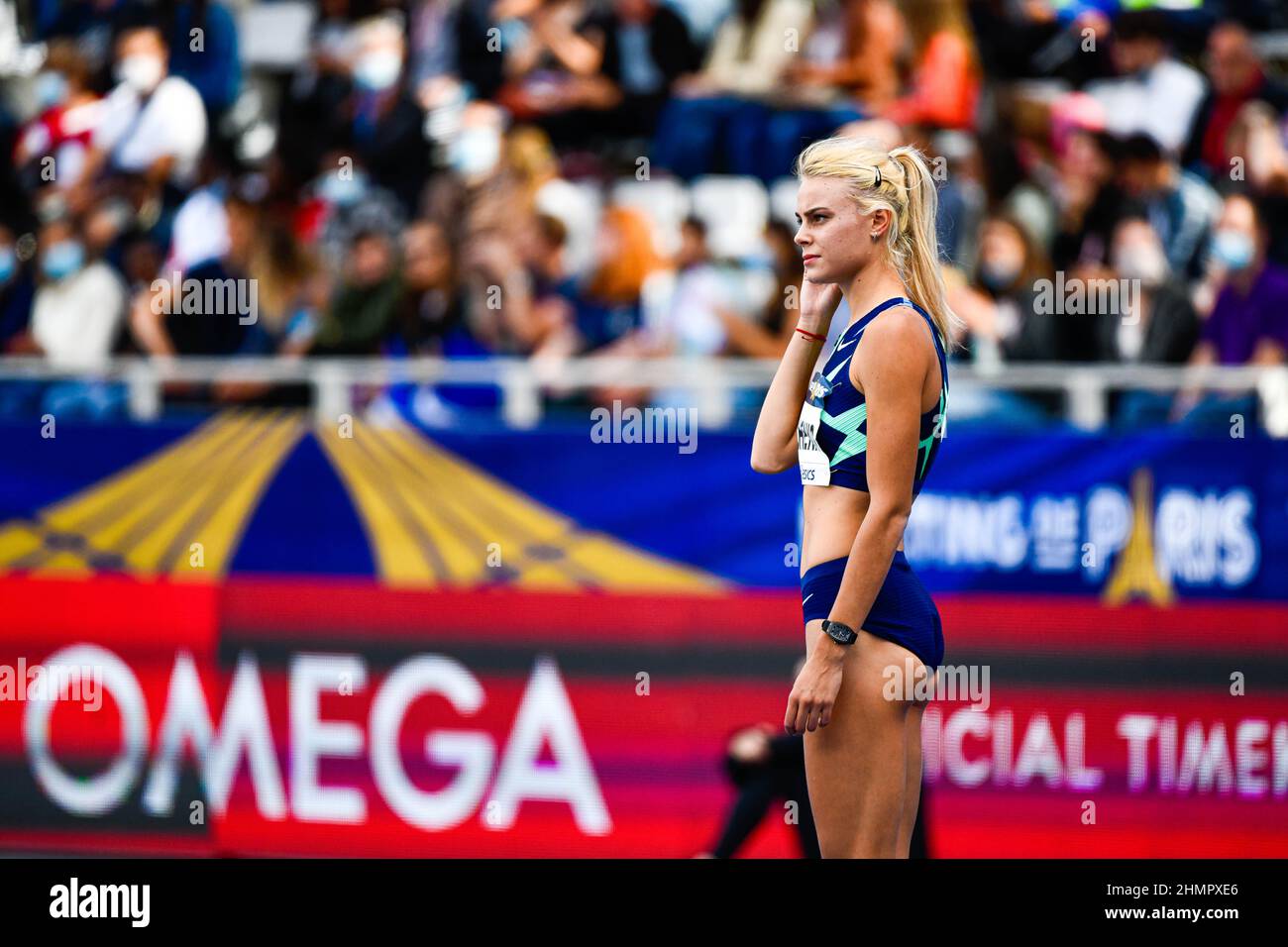 Yuliya (Yuliia) Levchenko (Women's High Jump) of Ukraine competes ...