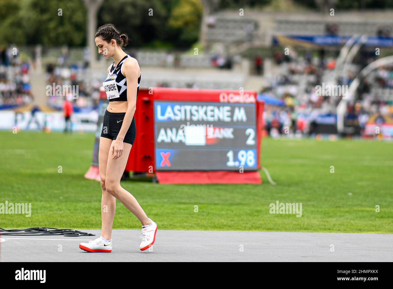Mariya (Maria) Lasitskene (Women's High Jump) of Russia competes during ...