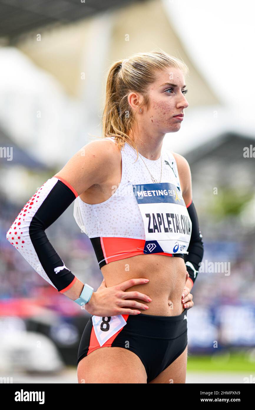 Emma Zapletalova (Women's 400m Hurdles) of Slovakia competes during the ...
