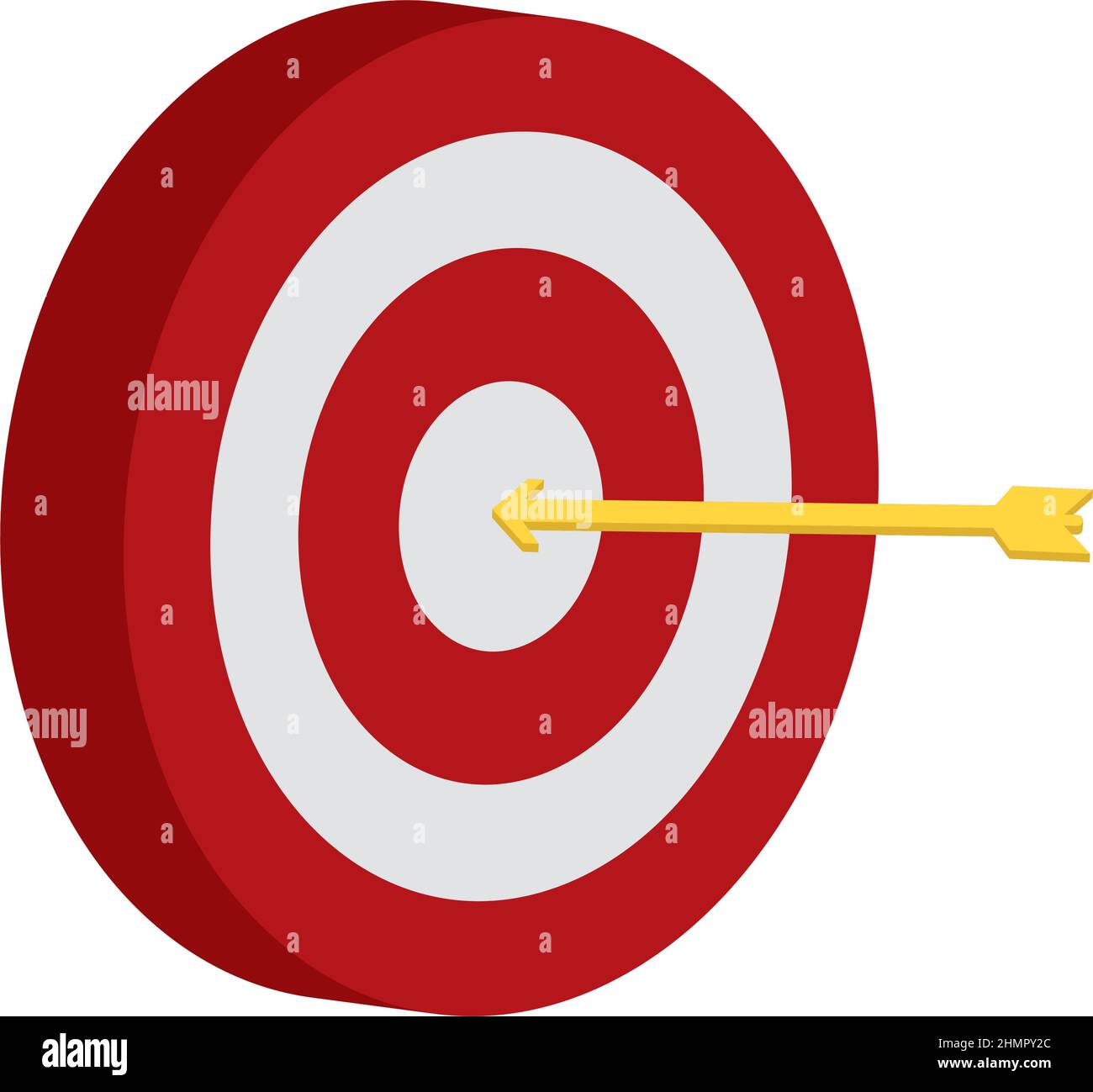 target with arrow on white background Stock Vector Image & Art - Alamy