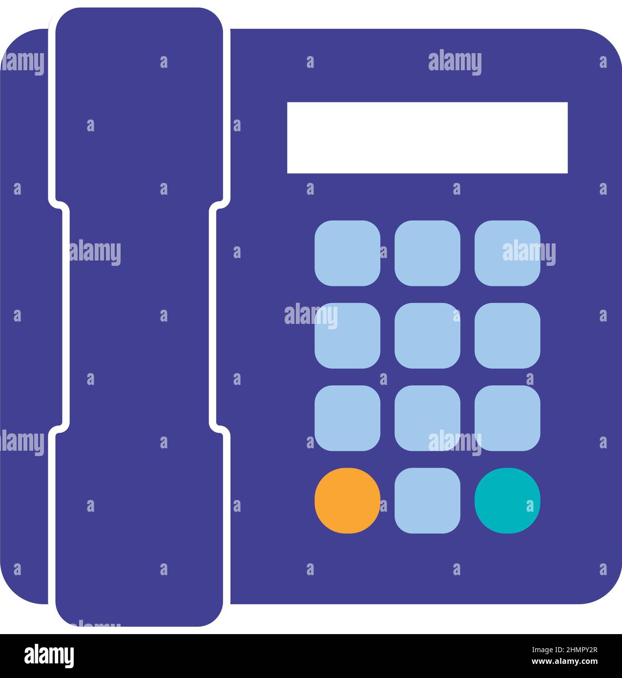 desk telephone icon on white background Stock Vector Image & Art - Alamy