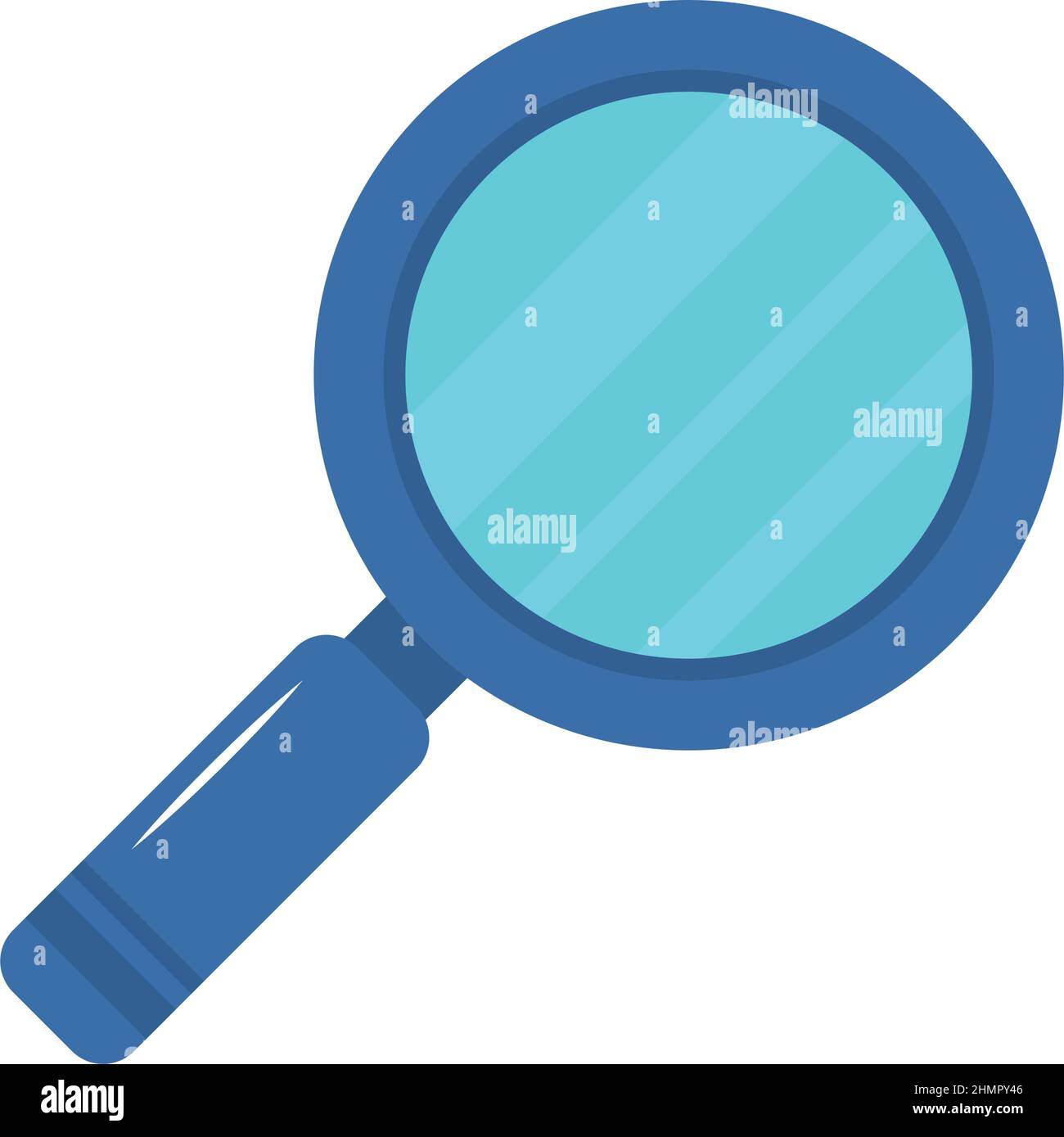 magnifying glass icon on white background Stock Vector Image & Art - Alamy