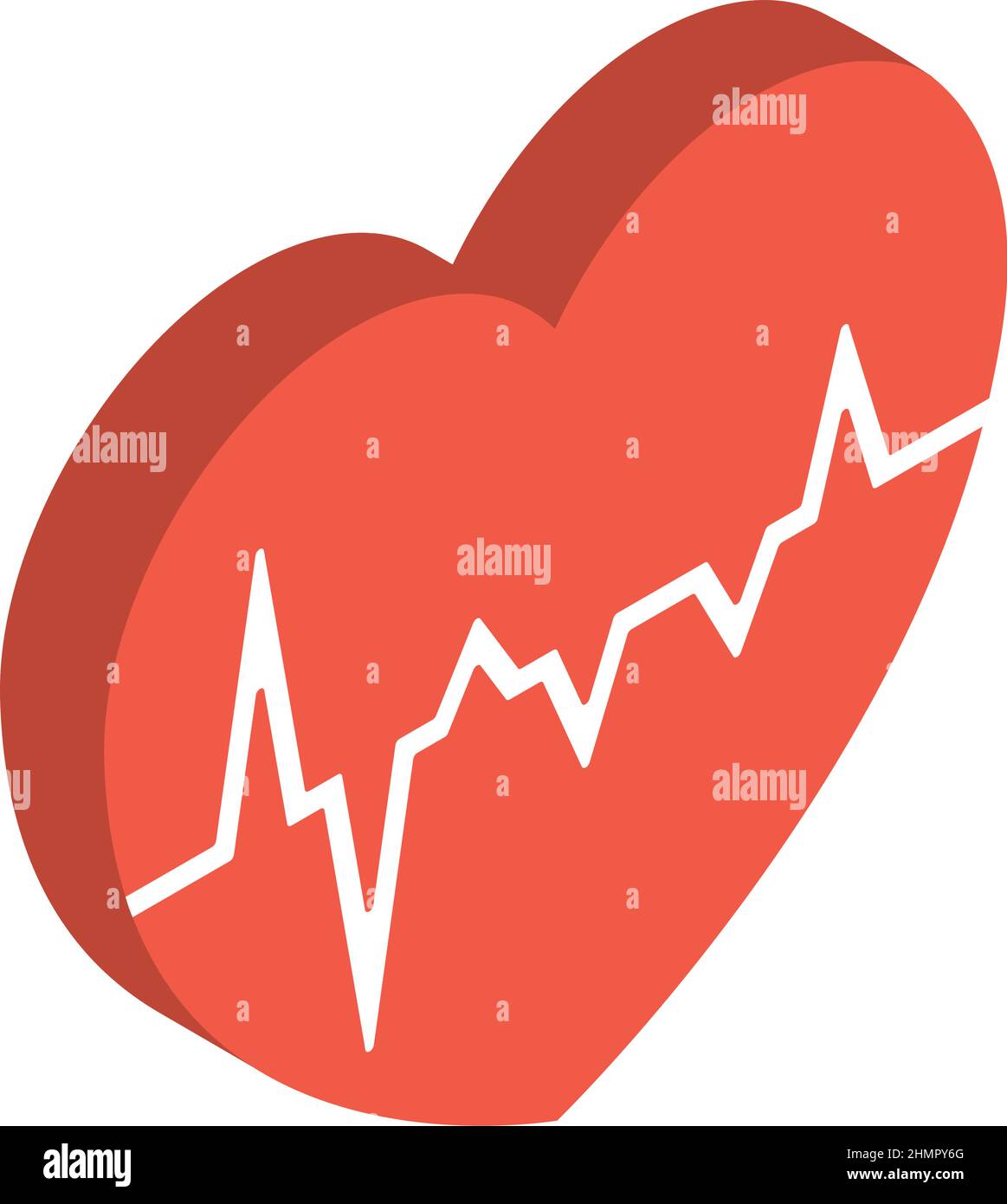 cardio heart icon on white background Stock Vector Image & Art - Alamy