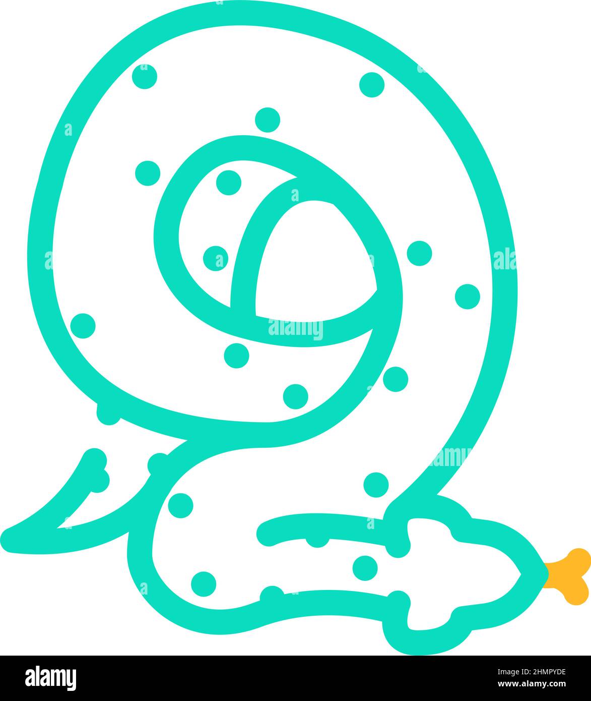 snake animal color icon vector illustration Stock Vector Image & Art ...