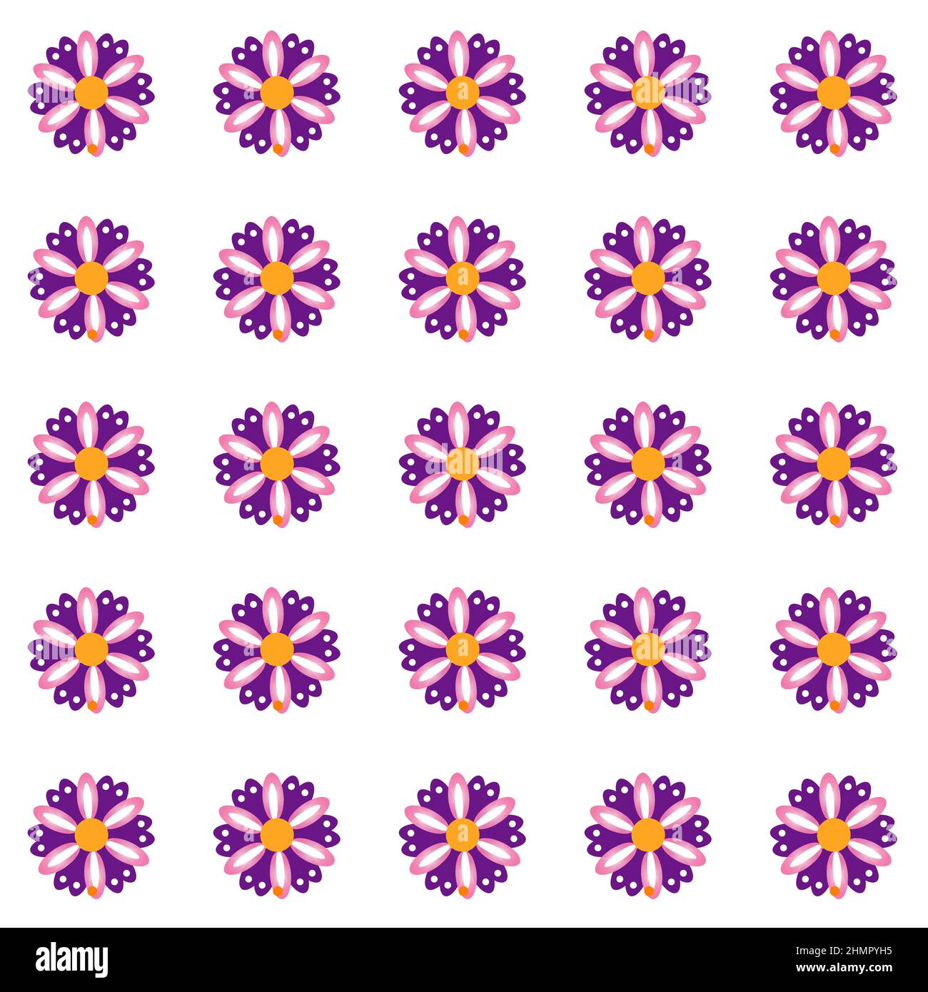 Colored Flowers Pattern template, is a professional, modern, colored ...